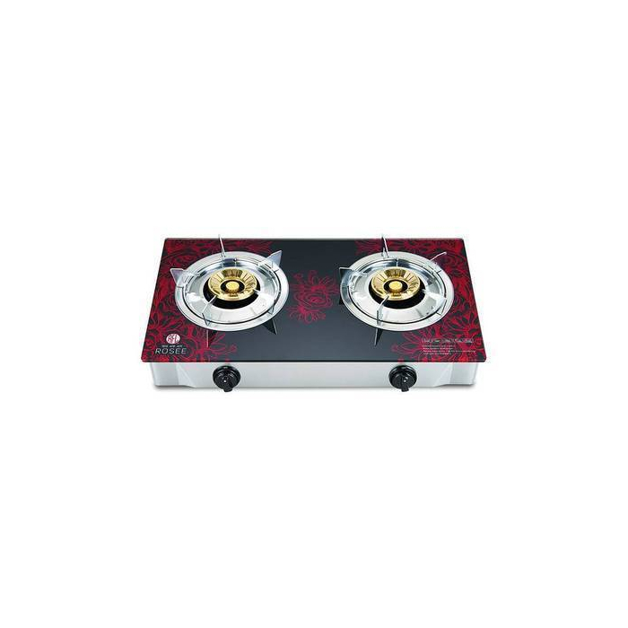 Kitchen & Cooking Appliances :: Gas Stove :: Double Glass LPG GSTV ROSEE