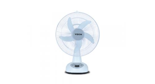Fan :: Rechargeable Fan :: Vision Rech. Table Fan-12""(White)-USB Charger